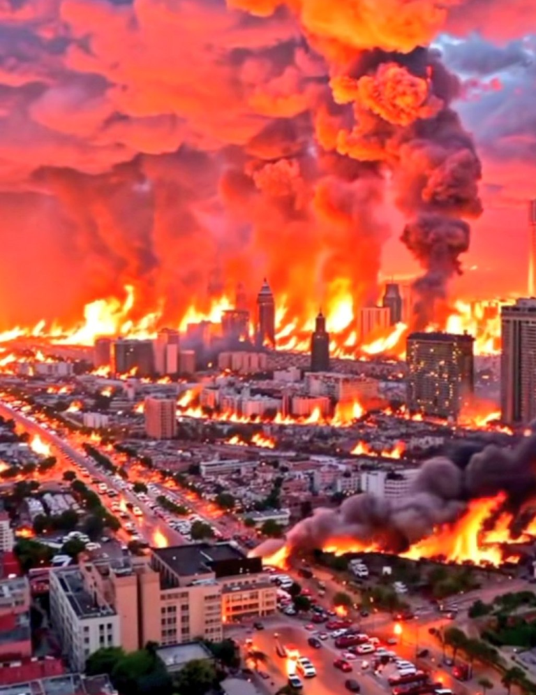 BREAKING NEWS Just hours ago, a tremendous fire broke out in! - Amazing
